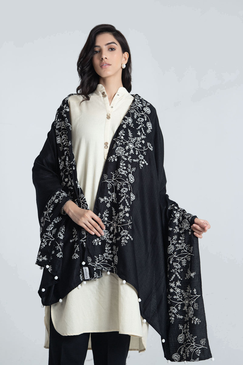 Scarf Black MB-W22-306 – M.Basics by Maria.B. (AE)
